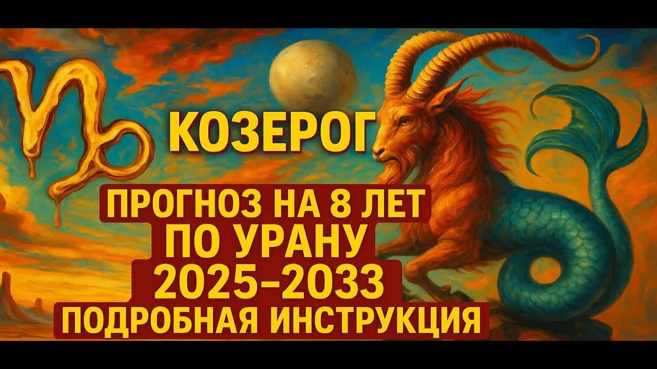 Что ждёт Козерогов с 2025 по 2033? Прогноз под влиянием Урана