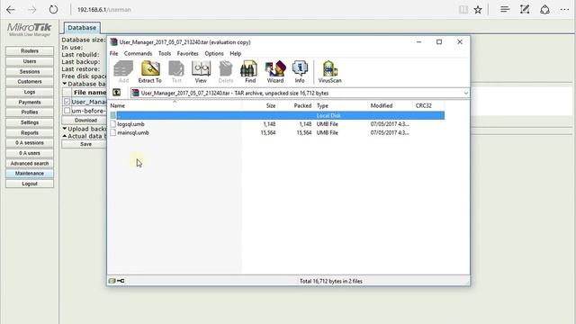 MikroTik Урок 24 – Как создать резервную копию и восстановить базу данных User Manager (Хотспот)