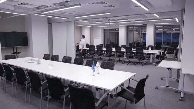 Раздвижная перегородка NORMA. Конференц-комната