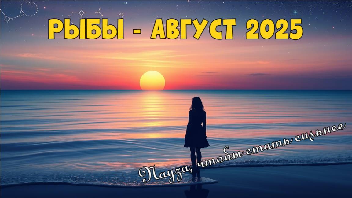 РЫБЫ — Гороскоп на АВГУСТ 2025 💫 Судьбоносные встречи, деньги и романтика!