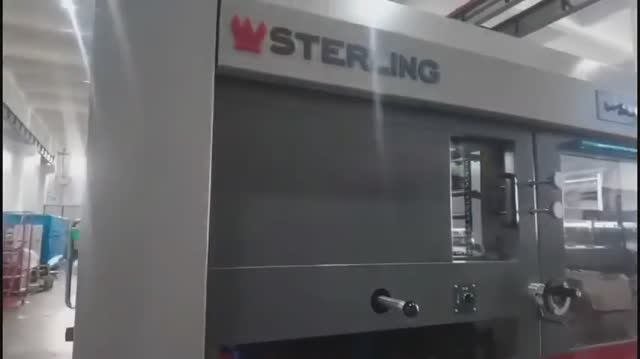 STERLING S-CUT 106C автоматический штанц-прес для высечки - тест работы на 6280 л-час