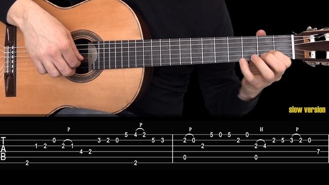 Prelude - Cello Suite no.1 - Guitar lesson + TAB