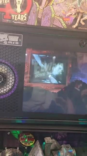 ELVIRA HOUSE OF HORRORS 40TH Anniversary Pinball Machine- only 199 made! #shorts