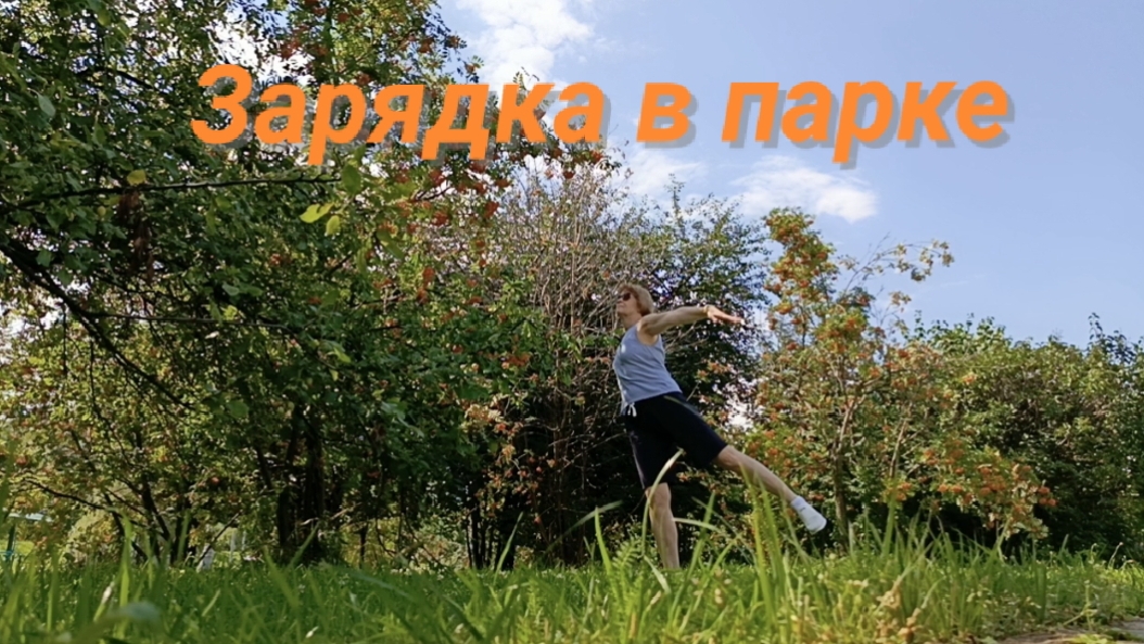 Зарядка в парке