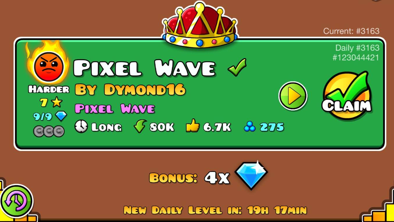 PIXEL WAVE - Пиксельный шедевр GD|Geometry dash