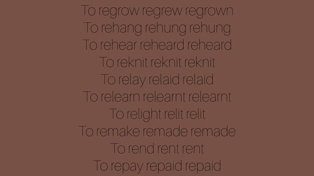 Неправильные Глаголы Часть 23 Irregular Verbs Part 23