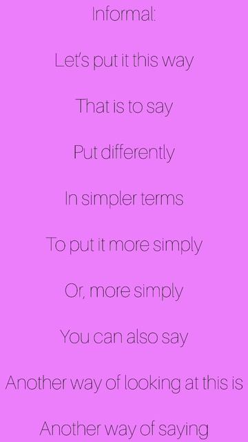 Как бы ты сказал Иначе Говоря? How would you say In Other Words?