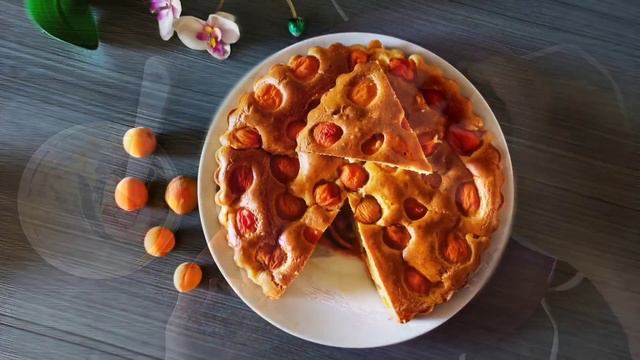 Пирог "Абрикосовое наслаждение"/Очень вкусный пирог/Delicious apricot pie