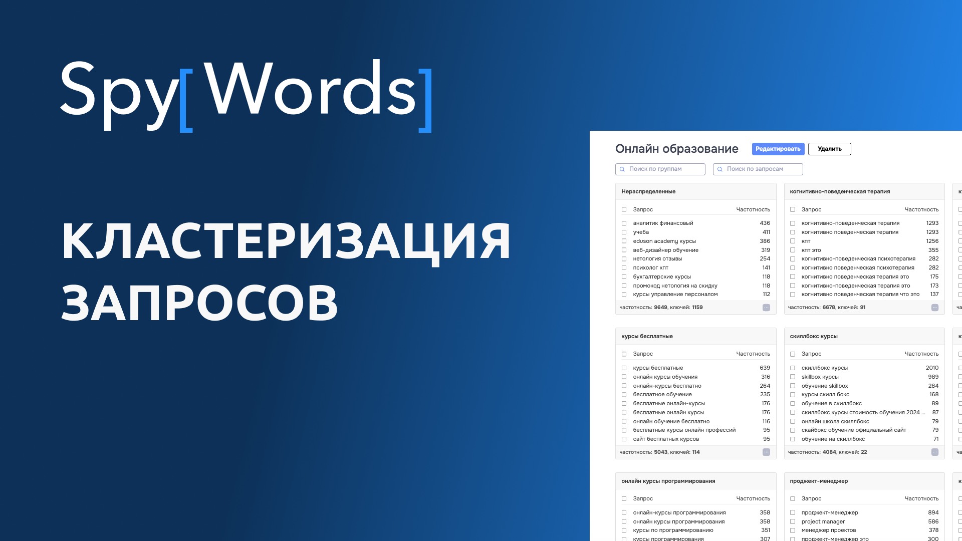 Кластеризация запросов