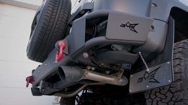 Бампер силовой задний BMS ALFA для Toyota FJ Cruiser