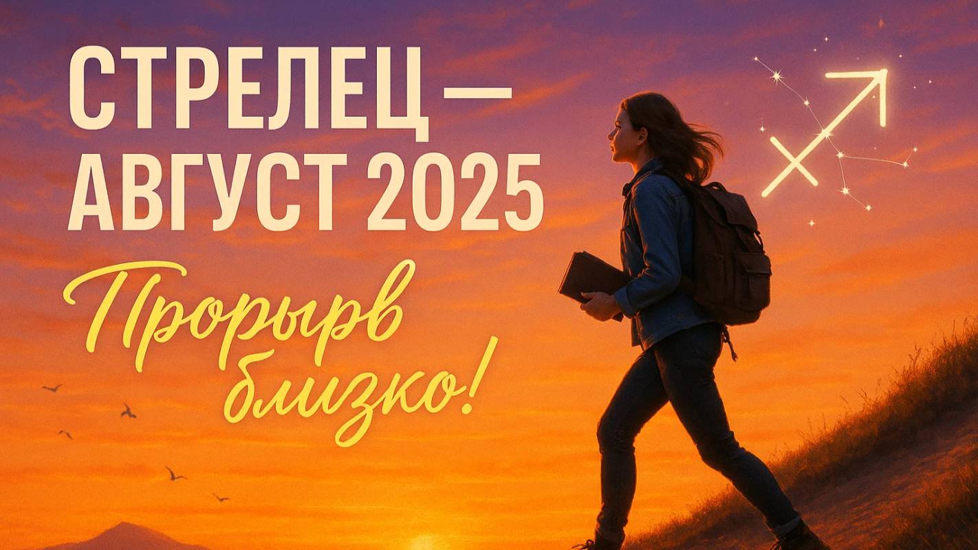 СТРЕЛЕЦ — Гороскоп на АВГУСТ 2025 🌟 Время прорыва! Успех и большие перемены!