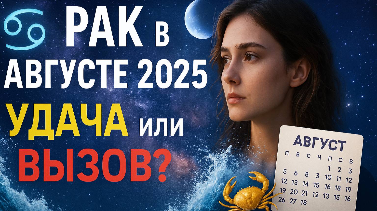 РАК — Гороскоп на АВГУСТ 2025 🔮 Удача, Деньги и Любовь! Что вас ждет?