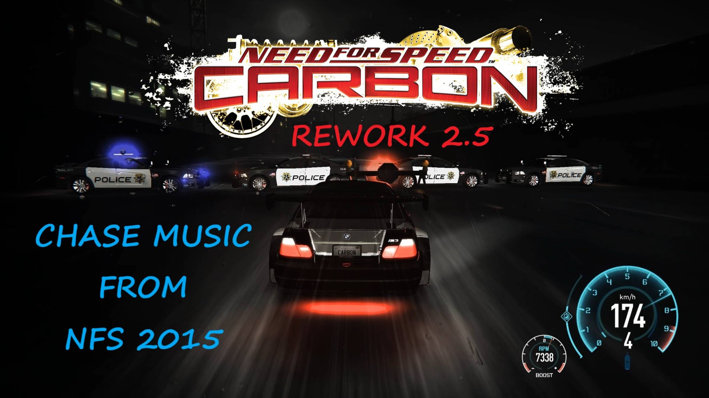 Музыка погони из NFS 2015 в Carbon Rework 2.5 Эп1 | Chase Music from NFS 2015 in Carbon Rework Ep1