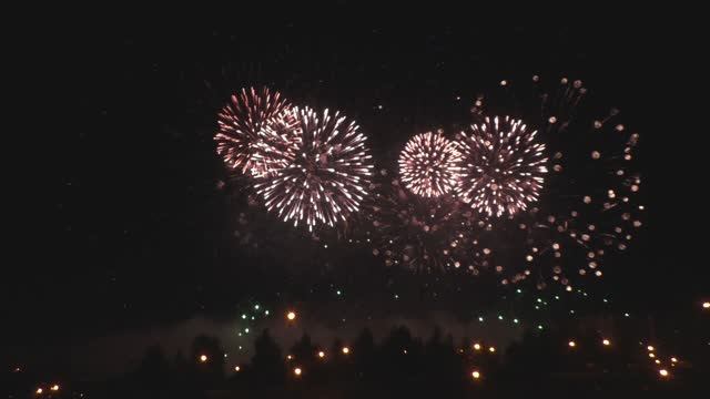 Фейерверк команды Китая на фестивале фейервеков