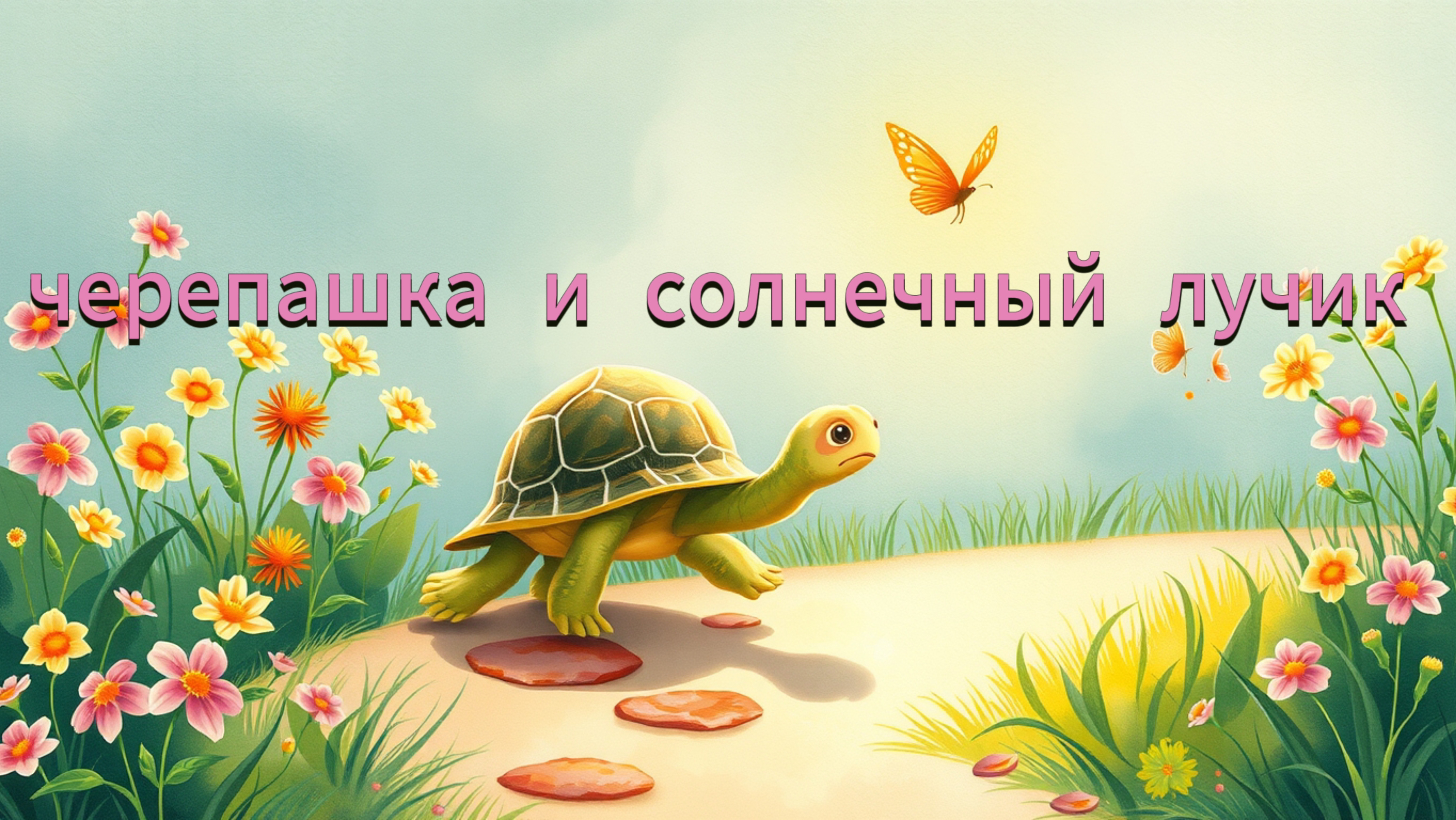 Черепашка и солнечный лучик — добрая сказка на ночь для малышей