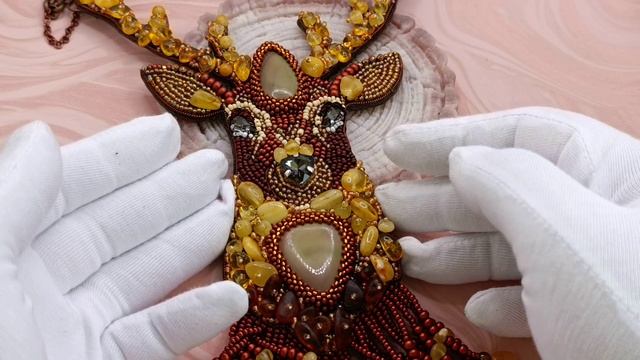 Колье-галстук Лесной Олень