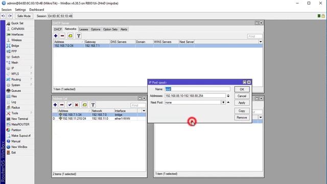 MikroTik Урок 21 – Как изменить IP-адрес маршрутизатора