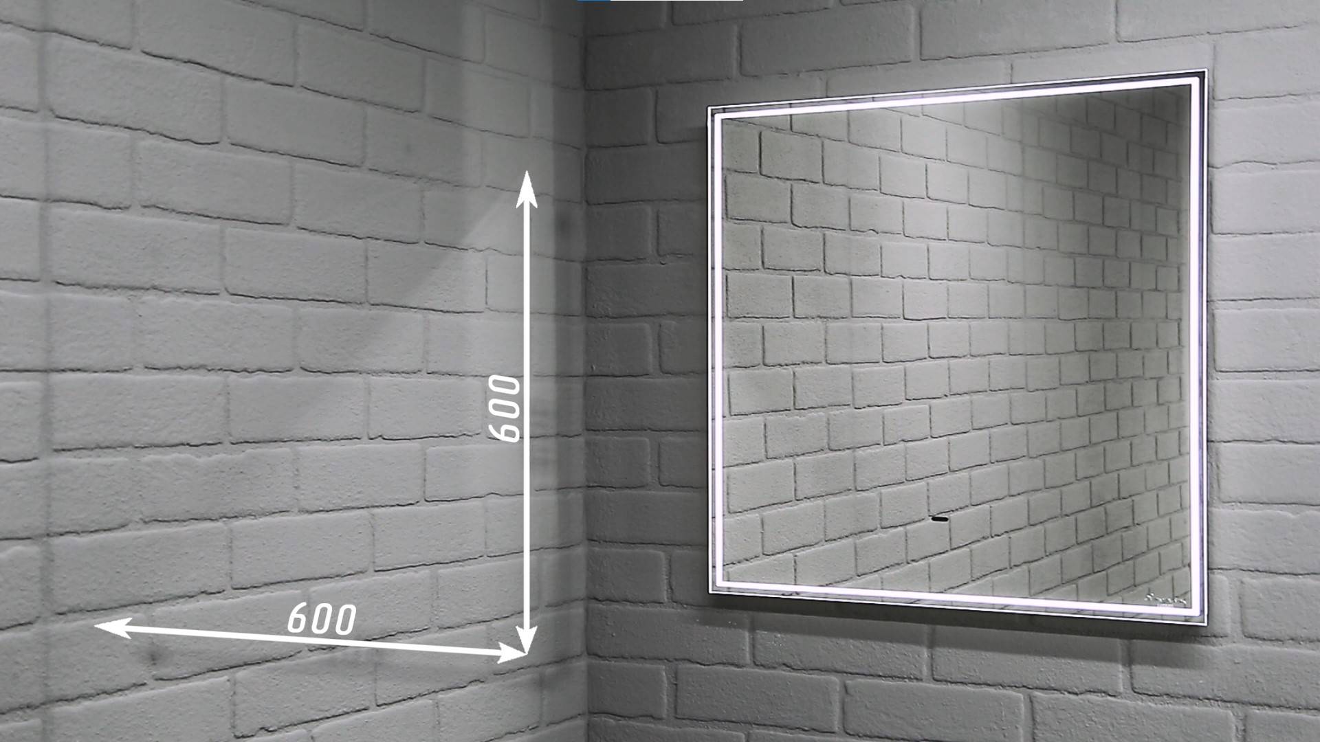 Зеркало Лион KW 600х600 Sansa