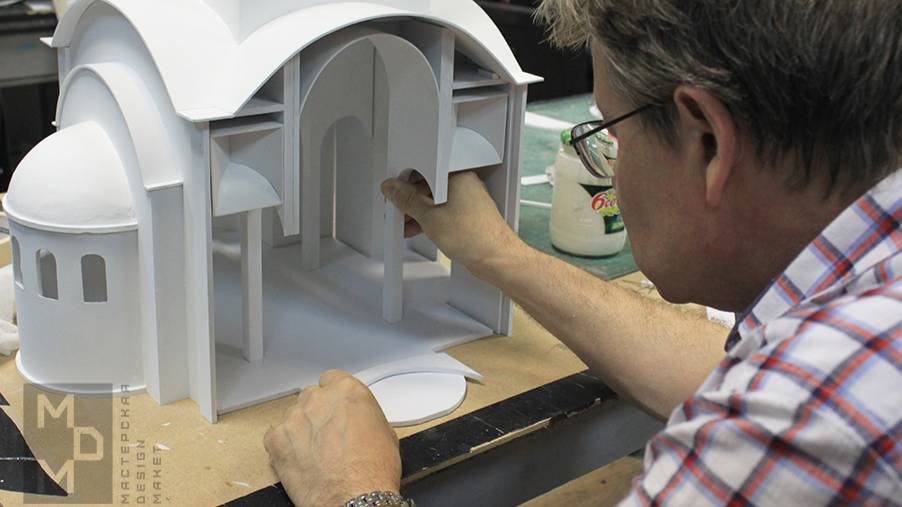 Разборный макет храма Петра и Февронии