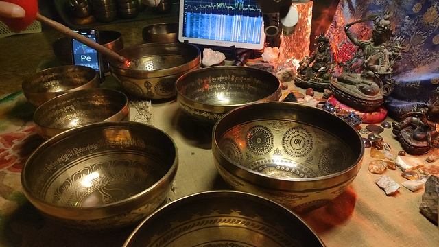 НОТНЫЙ НАБОР 7 ЧАШ Ре144-До256 гц.