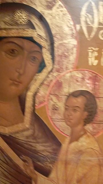 Господь Вседержитель. Богоматерь Тихвинская. Святитель Николай Мирликийский.Иконы из деисусного чина