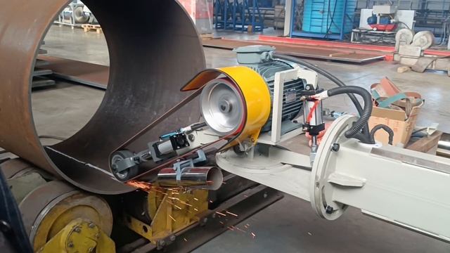 Установка для шлифовки обечаек