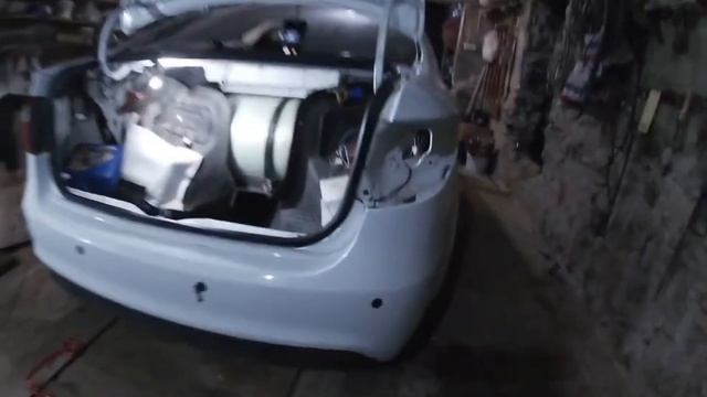 установка дополнительного освещение на Kia Rio 3