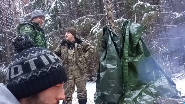 Поход на два дня с ночевкой без палатки. Сибирский лес