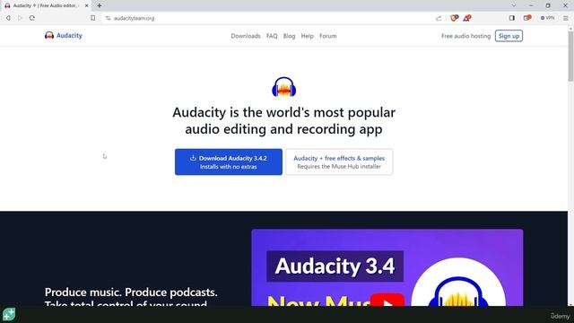 2.3. Installing Audacity