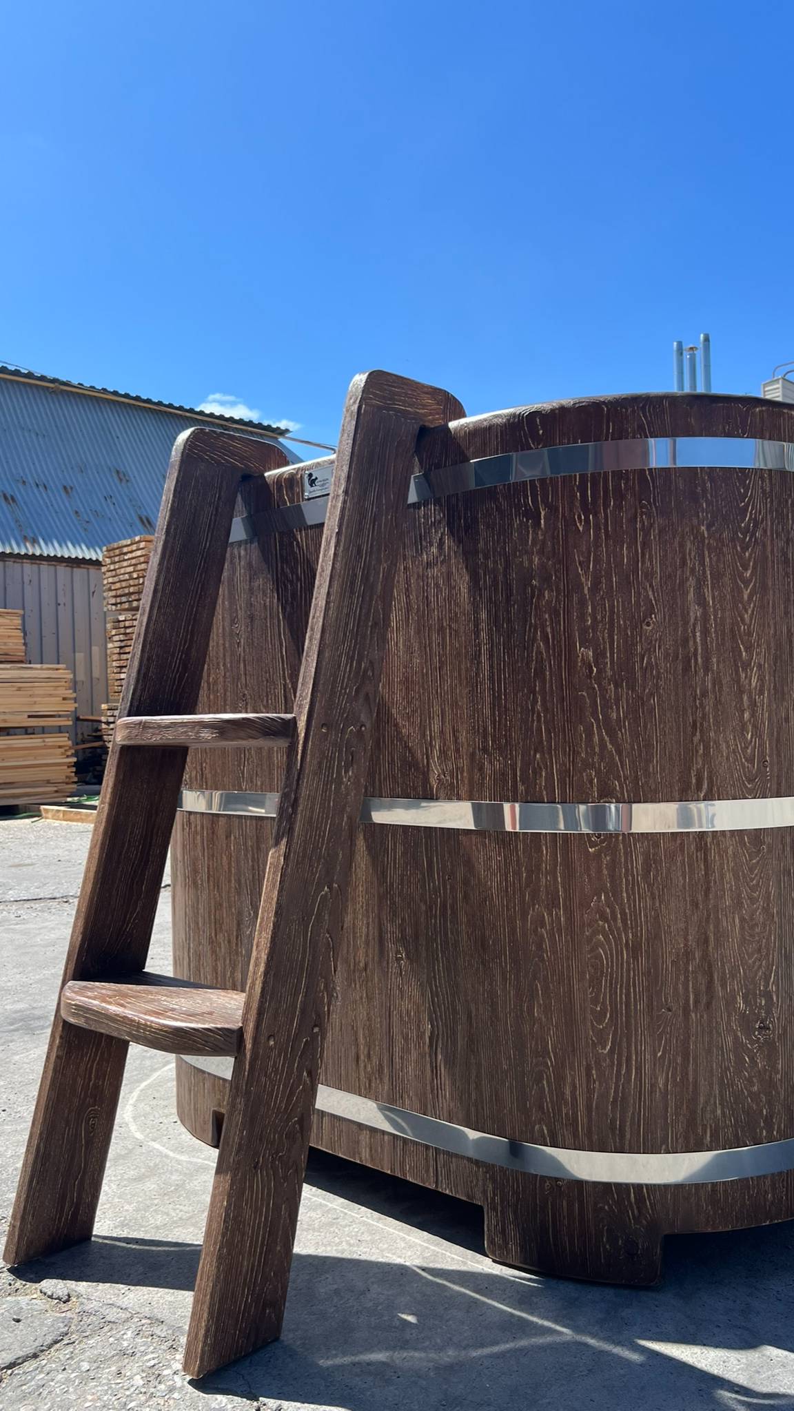 Кедровая купель с брашированием: релакс и здоровье у вас дома