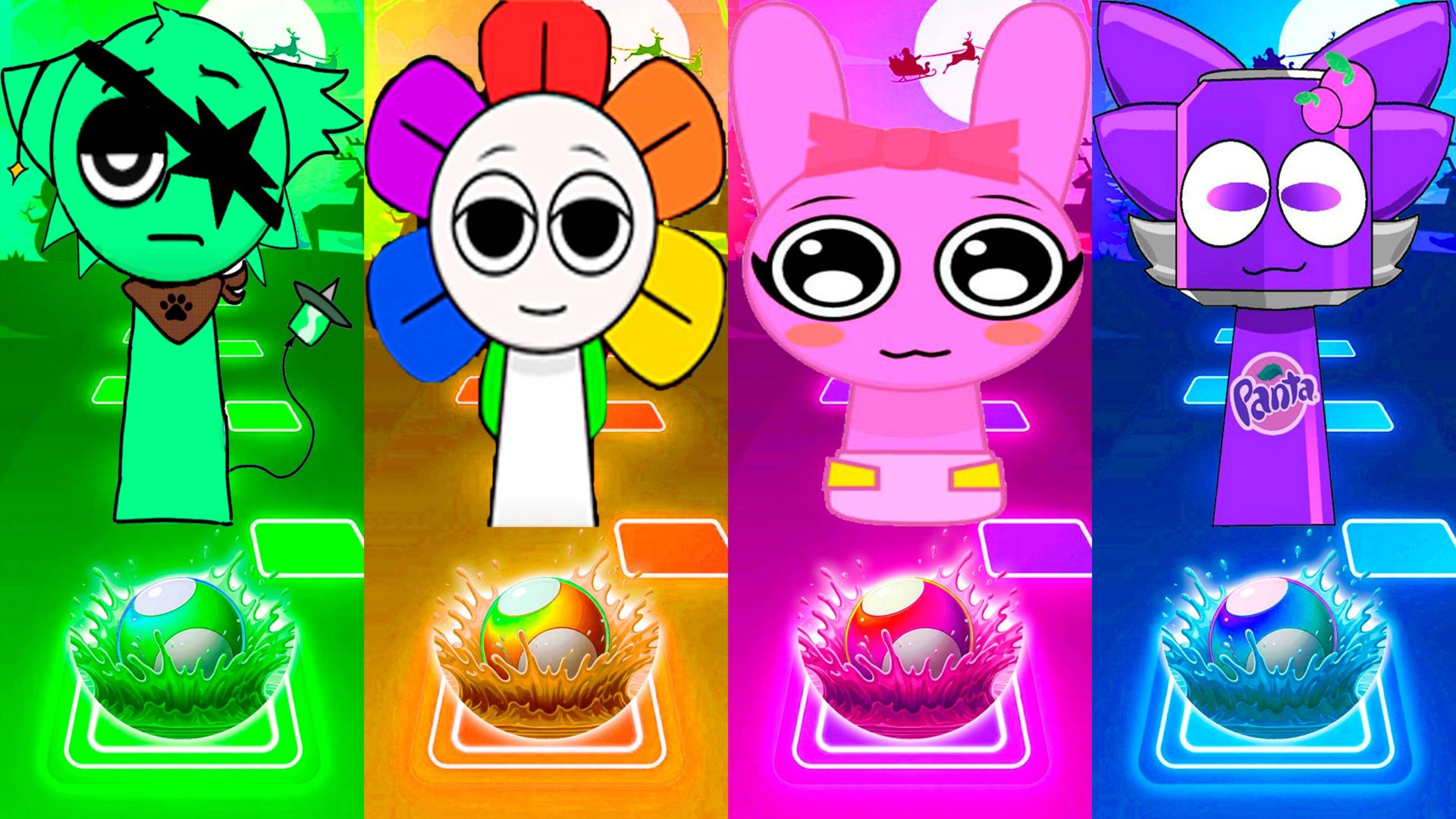 Спрунки 177 уровень - Мультики про Спрунке | МУЛЬТФИЛЬМЫ SPRUNKI в Tiles Hop