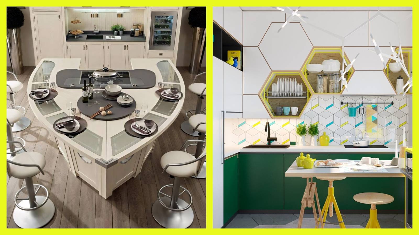 20 идей необычного дизайна современной кухни 🎨🍳