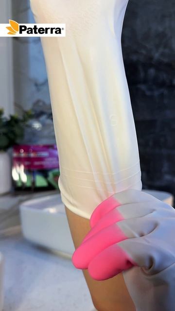 Перчатки хозяйственные виниловые Comfort&Care PATERRA