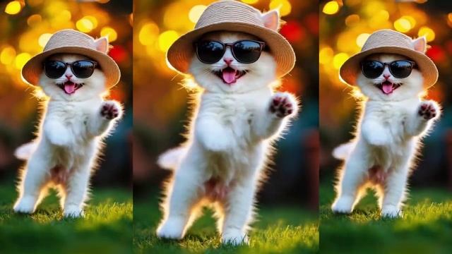 смешная кошка в панамке