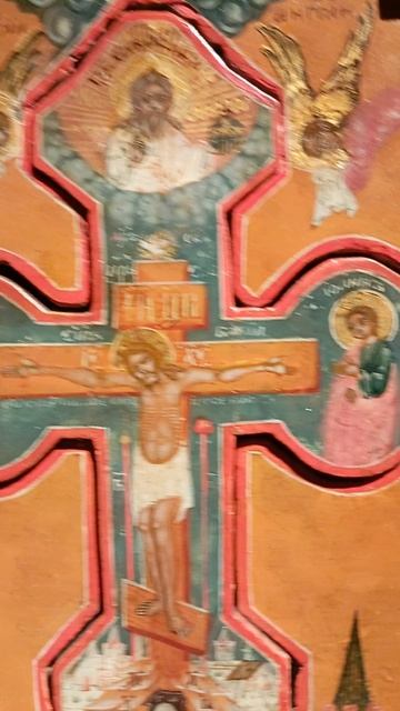 Распятие с клеймами на створках  Складень- кузов.