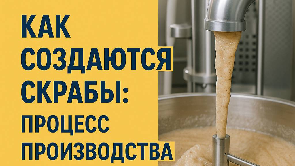 Как создаются скрабы: процесс производства от Justmax за 30 сек