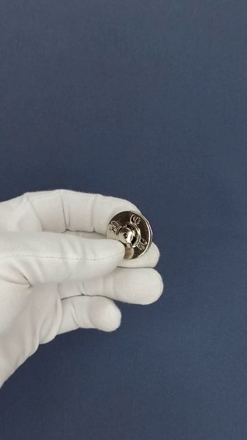 Кнопка металл никель_2 Артикул 05595