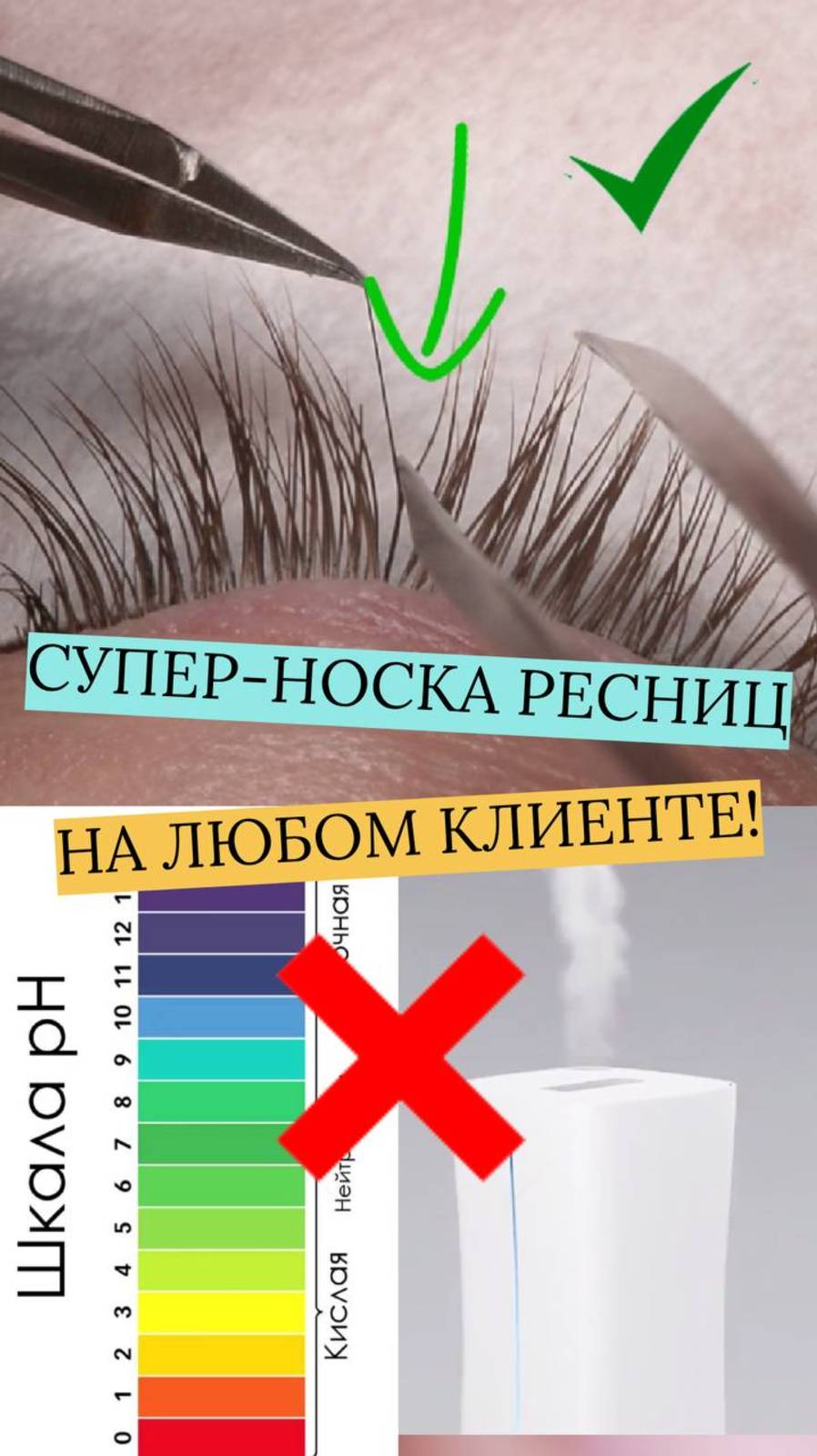 СУПЕР-НОСКА РЕСНИЦ НА ЛЮБОМ КЛИЕНТЕ!