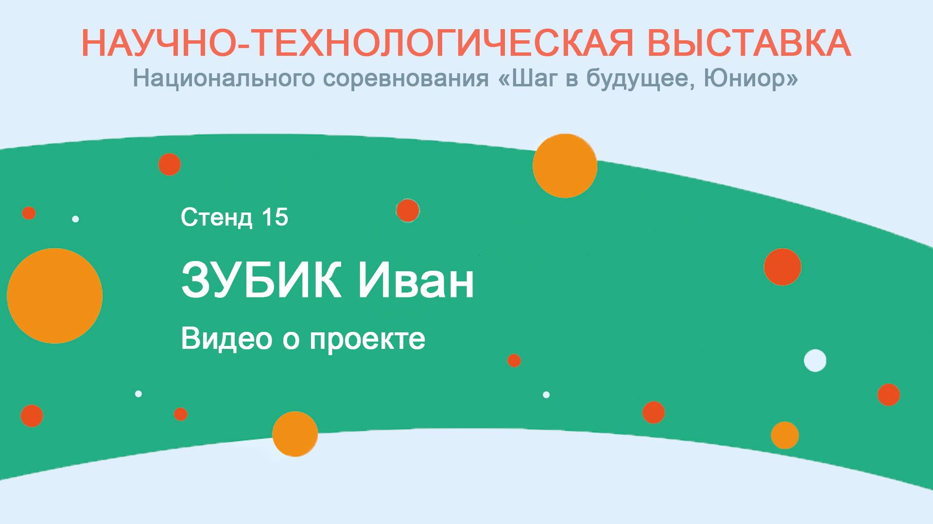 Зубик Иван. Видео о проекте