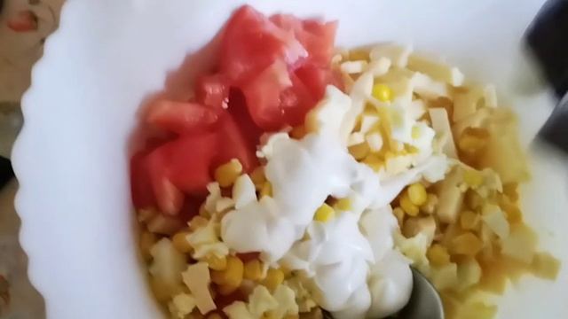 кулинарный момент😉,салат 🥣"По-ку-сЯй",но не японский😄😄😄