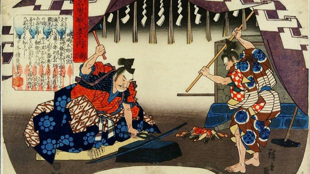 Изготовление катаны традиционным способом