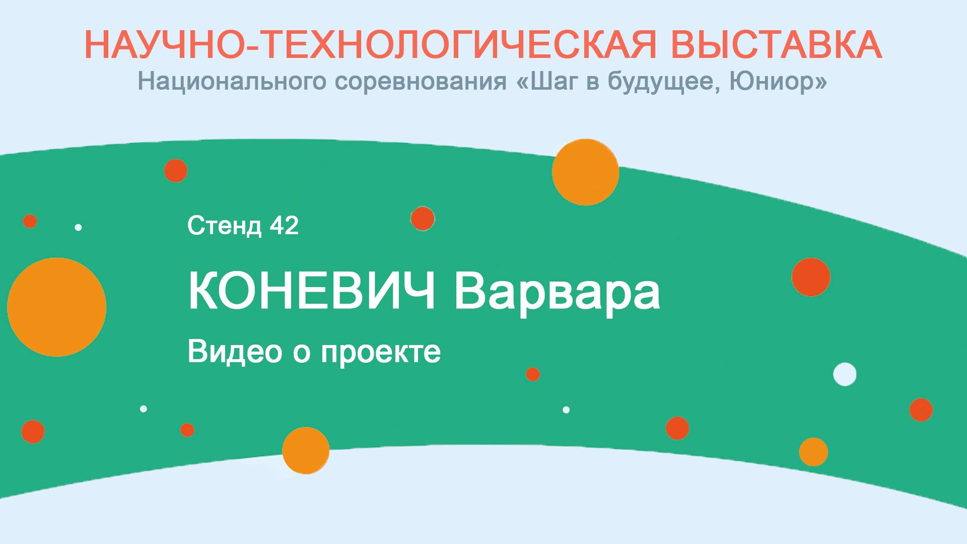 Коневич Варвара. Видео о проекте