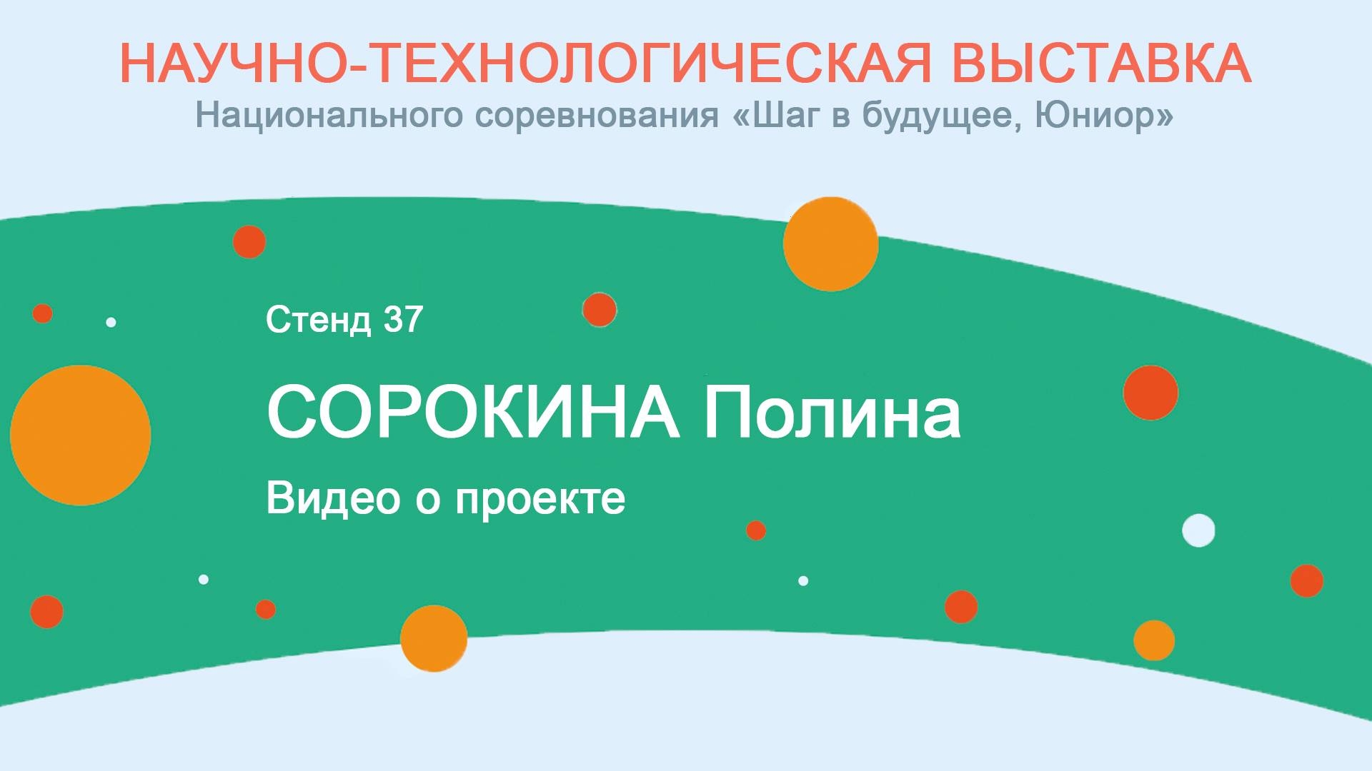 Сорокина Полина. Видео о проекте