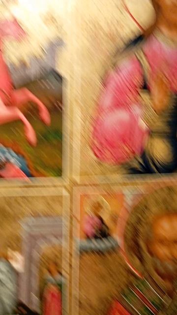 Господь Вседержитель. Святитель Николай Мирликийский. Архангел Михаил. Чудо Георгия о змие.