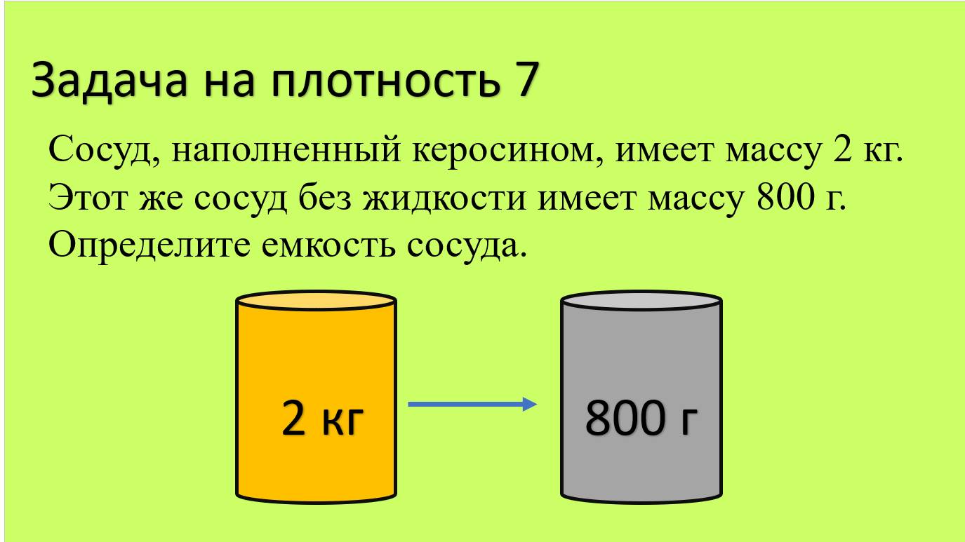 Задача на плотность 7.