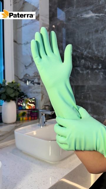 Перчатки хозяйственные резиновые Soft Touch Paterra