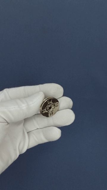 Кнопка металл никель. Артикул 05595