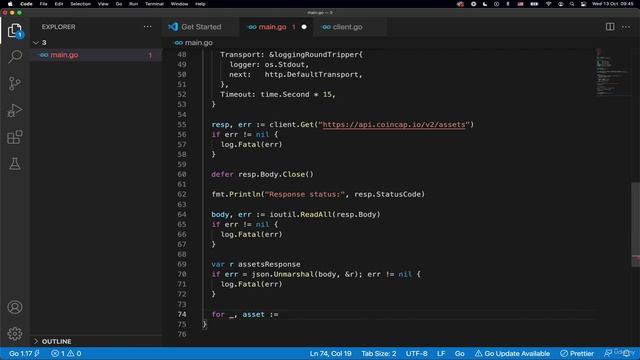 [SW.BAND] 22 - API клиент для coincapio Работа с JSON