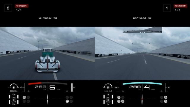 Gran Turismo Sport - Mazda LM55 Vision GR.1 разгоняет до 290 км/ч Volkswagen Samba us TYP2 1962 .mp4