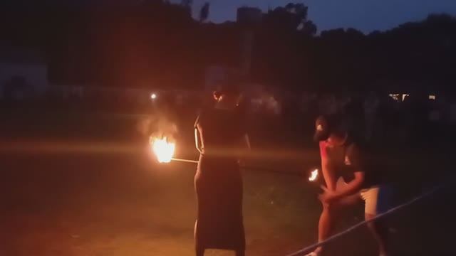 ДОЛ "Наречное". Фаер-шоу.  2 смена. дело было в 2024 году. Из архива телефона..С наступающим!